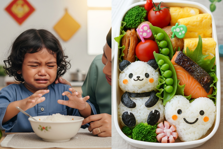 Memang drama kalau suruh makan nasi... Ibu bapa boleh cuba 5 tip ini, gerenti anak terus ...