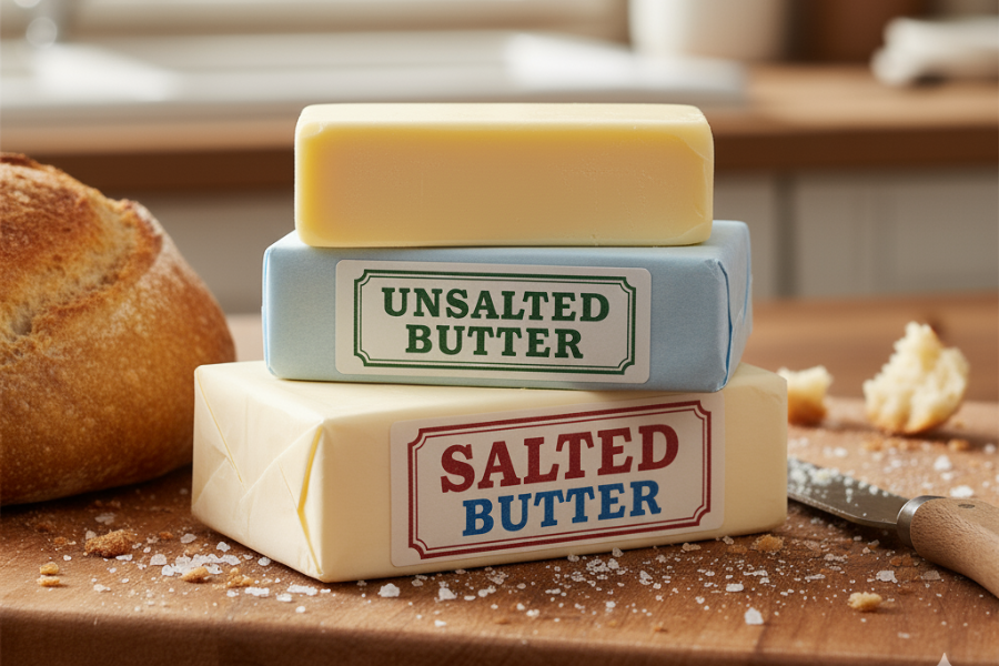 Bukan sahaja berbeza rasa, fungsi dan kegunaan salted dan unsalted ...