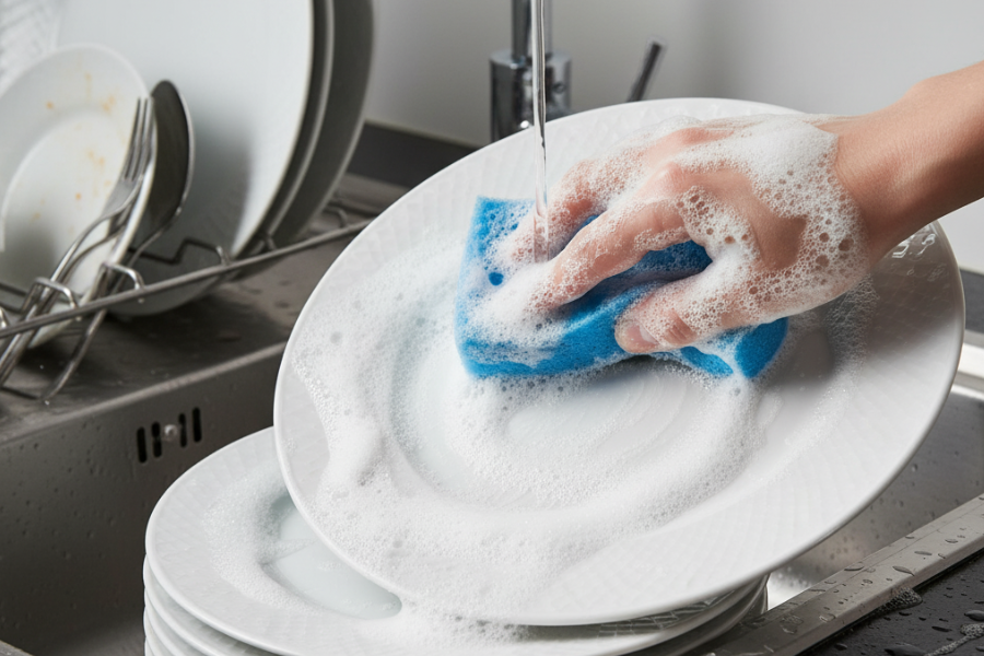 Span cuci pinggan tempat bakteria membiak, bersih guna microwave paling ...