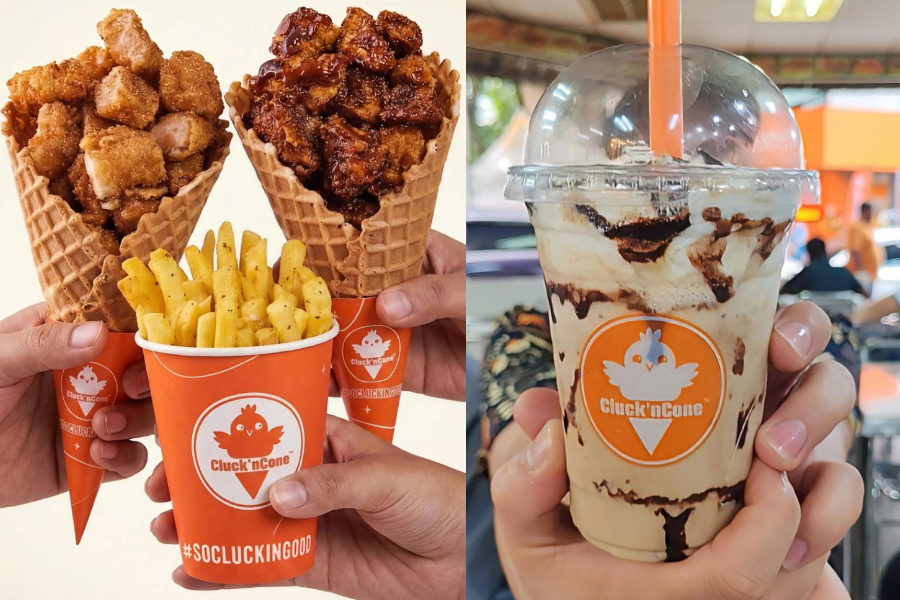 Cluck' N Cone perkenal konsep ayam goreng dalam kon, ada 6 varian rasa ...