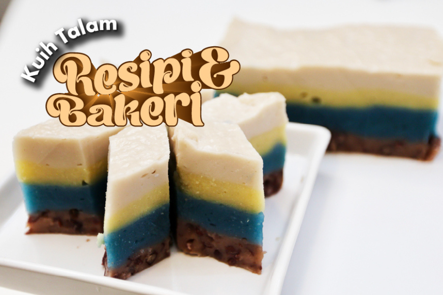 Kuih talam 4 warna cantik di mata, kaya rasa pikat selera - Video | Kuali