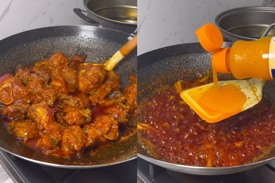 Puas cari rahsia, rupanya ayam masak merah majlis kenduri sedap letak ...